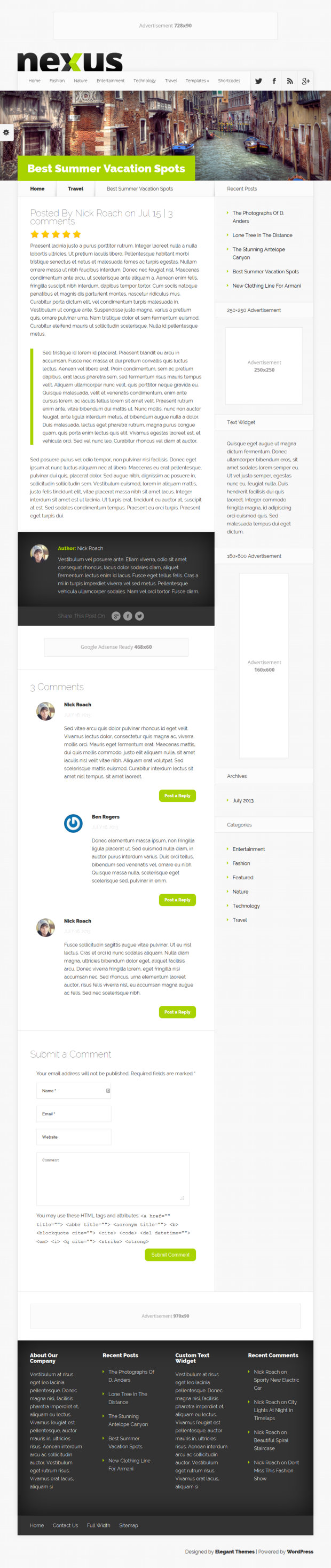 Nexus WordPress Theme Review - WP Themes Advisor 2025